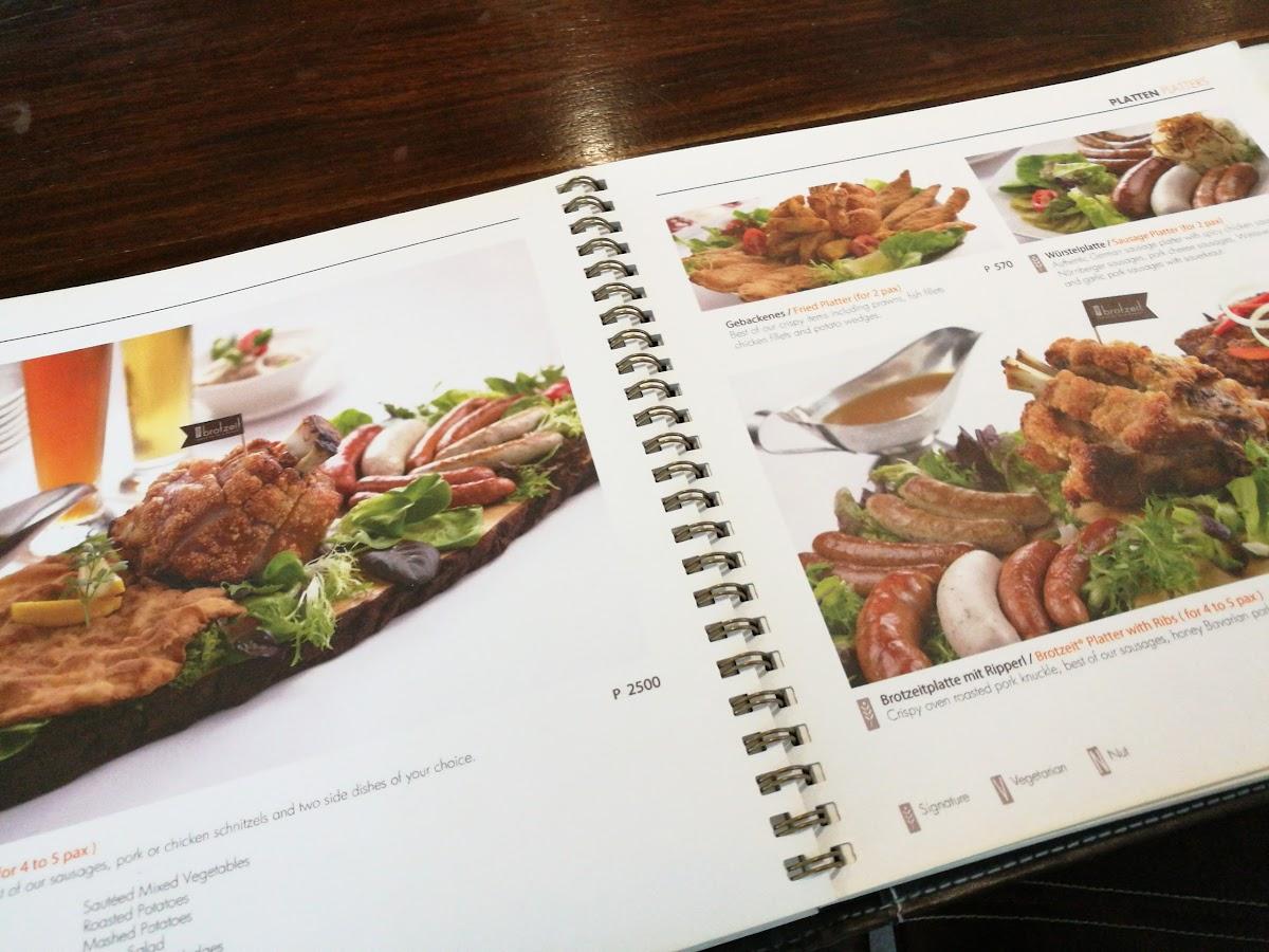 Menu at Brotzeit BGC restaurant, Taguig, GF6 Ground Floor Shangrila ...