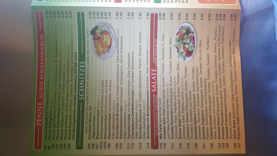 Speisekarte von Pizza & Döner Express, Witten