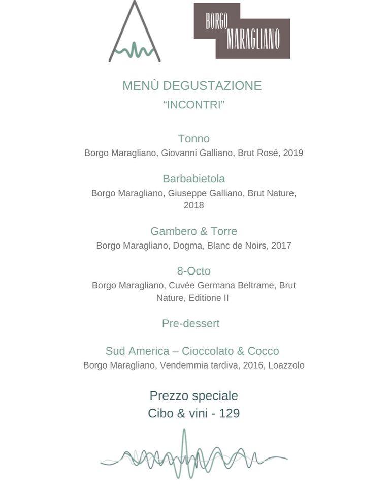 Menu at Adagio Ristorante, Calamandrana