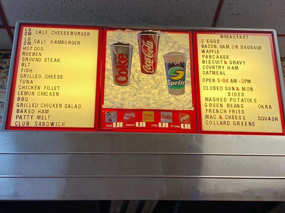 Menu at Leon's Burger Express restaurant, Mount Airy