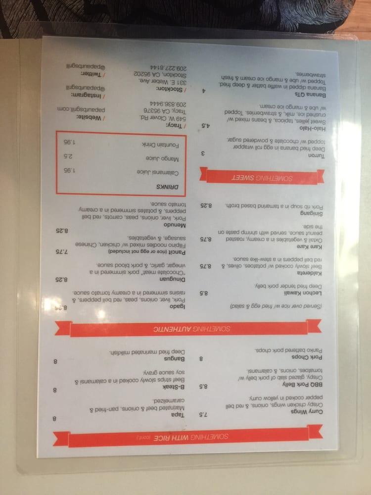 Menu at Papa Urb's Grill Tracy restaurant, Tracy