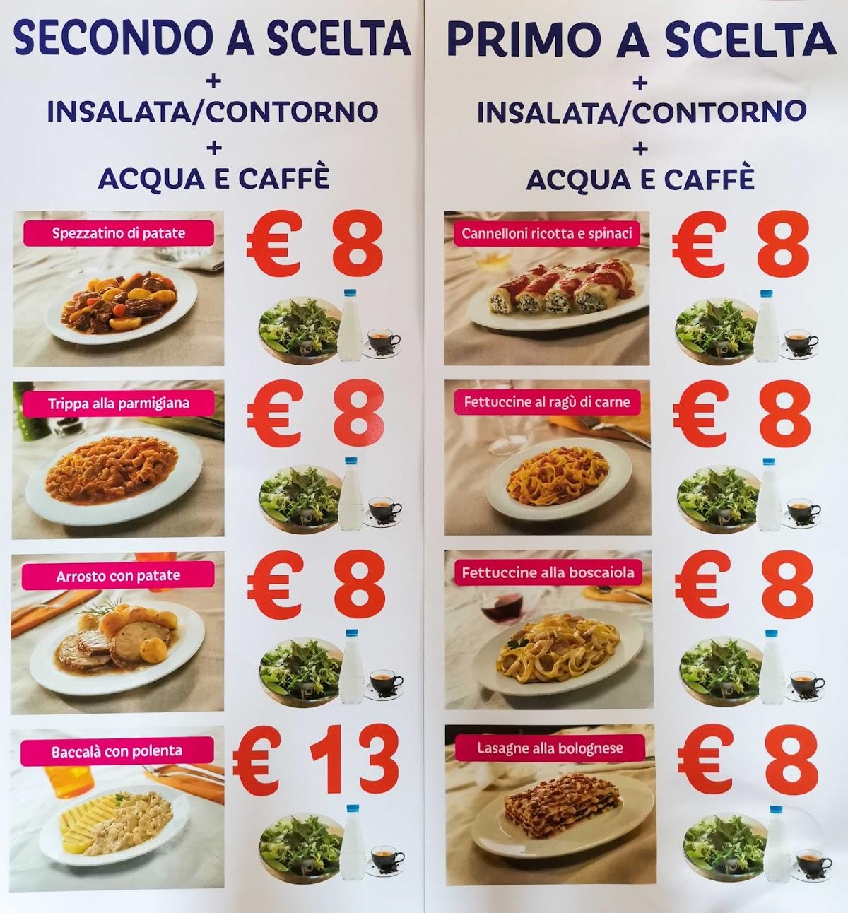 Menu at Beach Bar, Pacengo