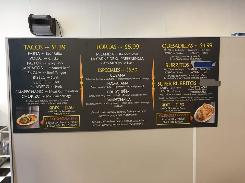 Menu at Mr. Tako restaurant, McKinney