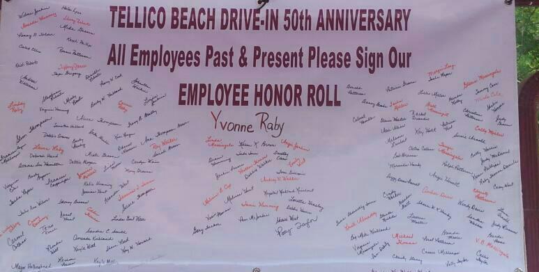 Menu at Tellico Beach Drive In restaurant, Tellico Plains