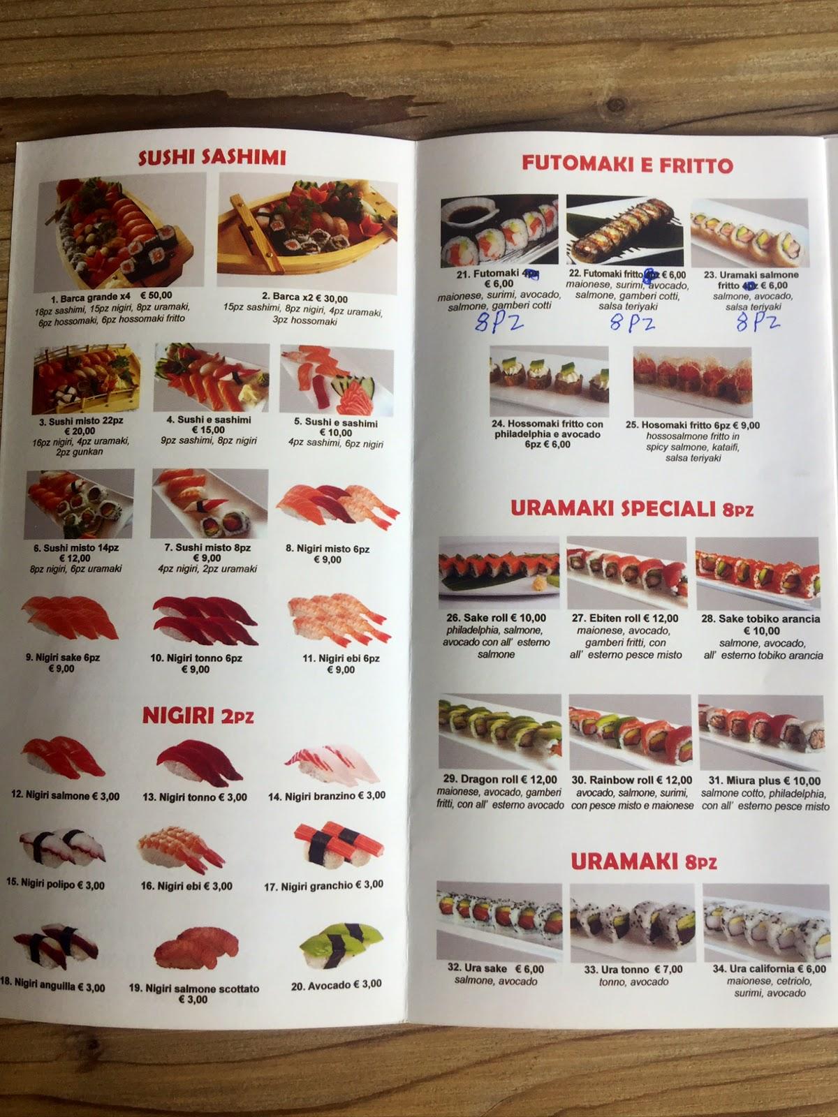 Menu da ZY. ristorante, Clusone