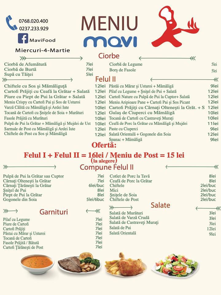 Menu at Mavi Food Focsani, Focșani