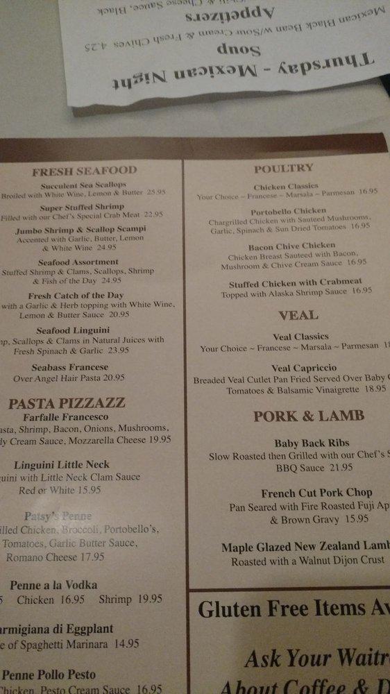 Menu at The Lamp Post Inn restaurant, Wantage