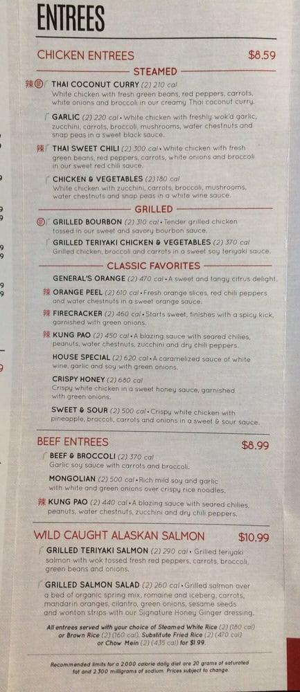 Menu at Pick Up Stix Fresh Asian Flavors restaurant, Murrieta, Madison Ave