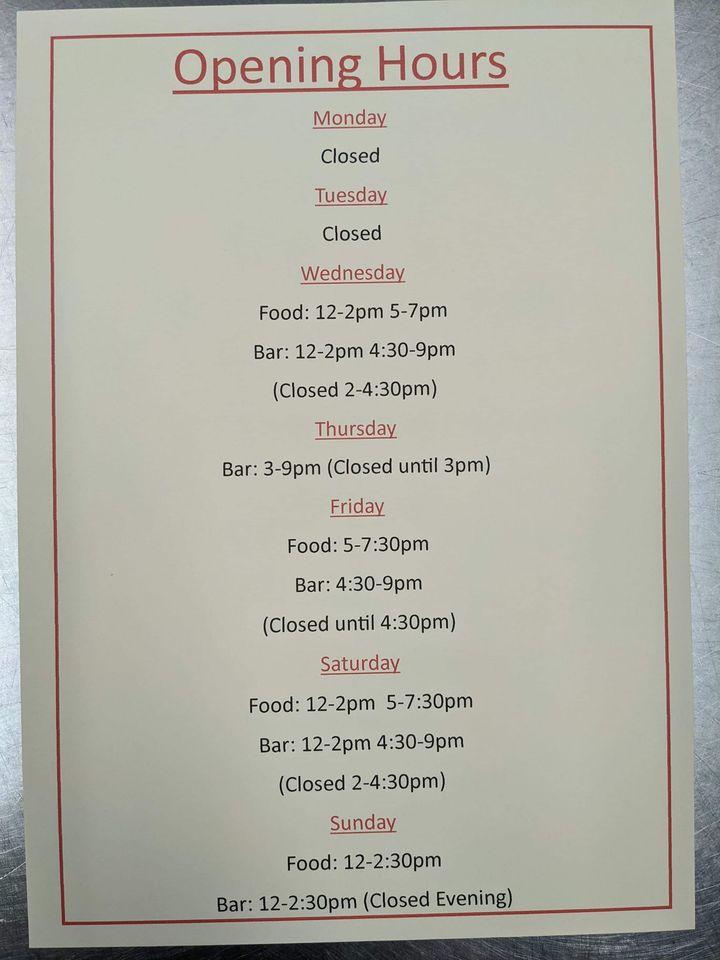 Menu at The Breeze Hill pub & bar, Benllech