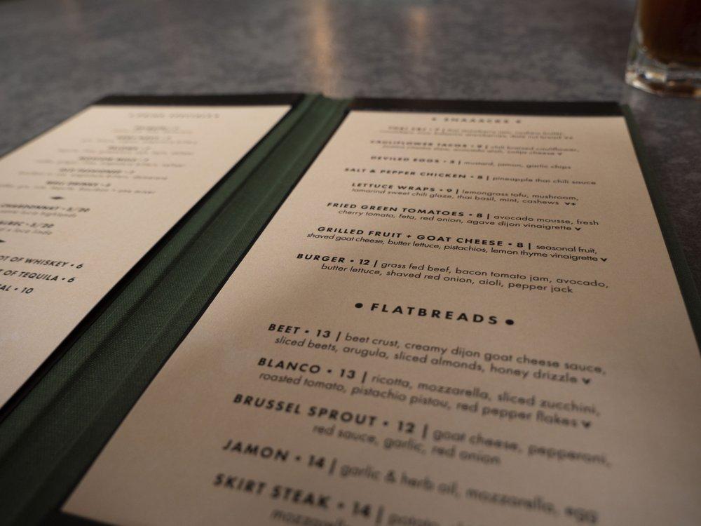Menu at Clara Restaurant & Bar Carlsbad, Carlsbad
