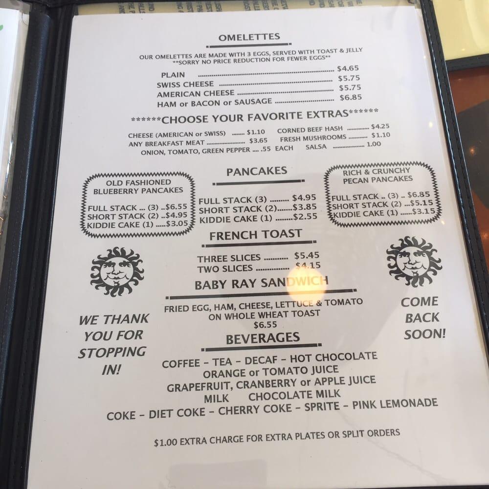 Menu at Seahorse Restaurant, Saint Pete Beach