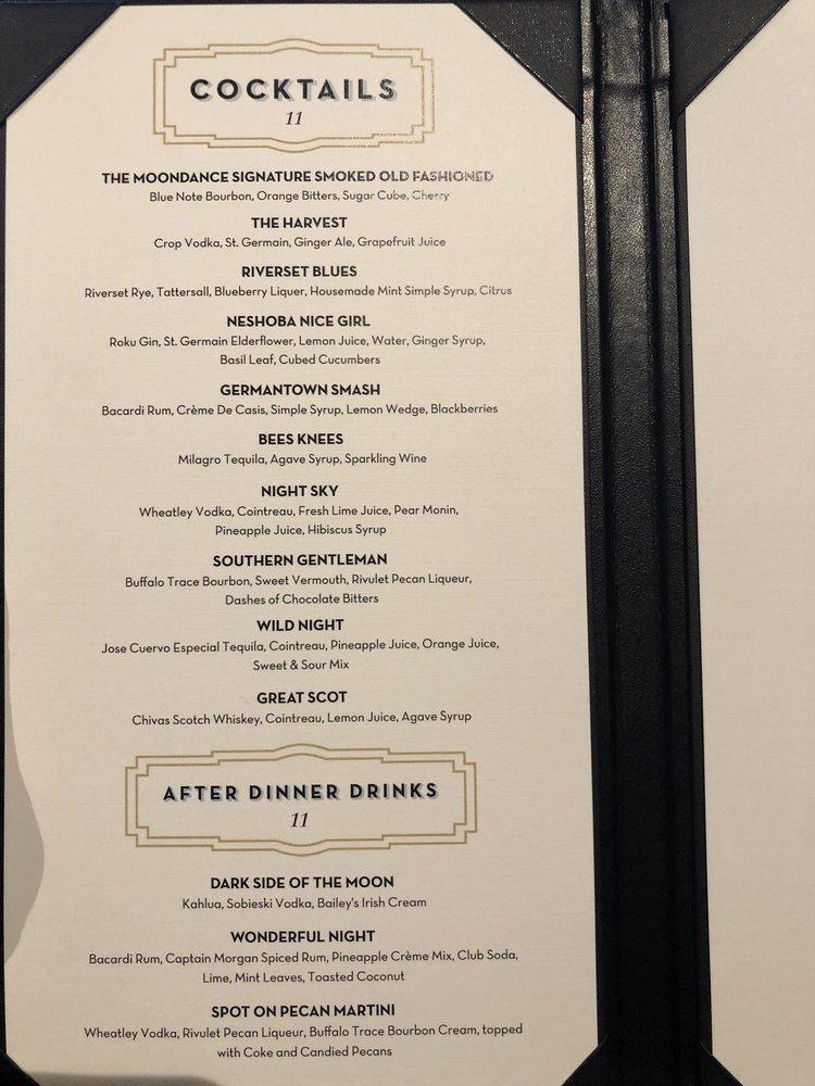 Menu at Moondance Grill pub & bar, Germantown