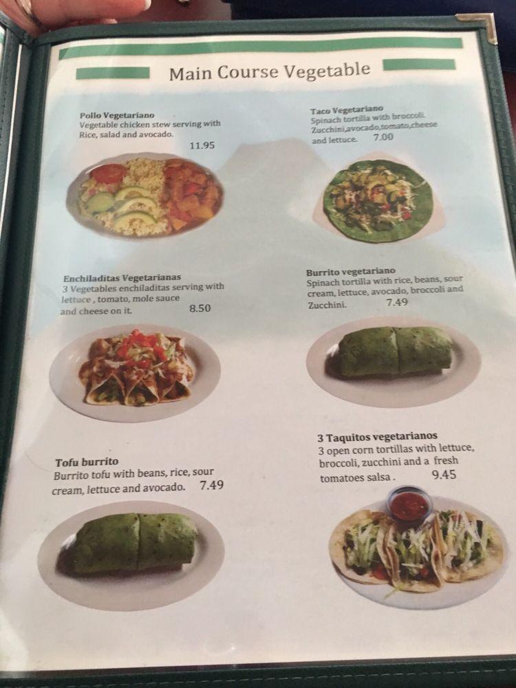 Menu at Tu Casa restaurant, Portland