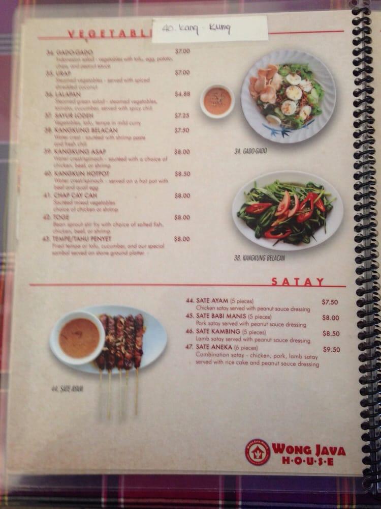 Menu at Wayang Restaurant Halal, Alhambra