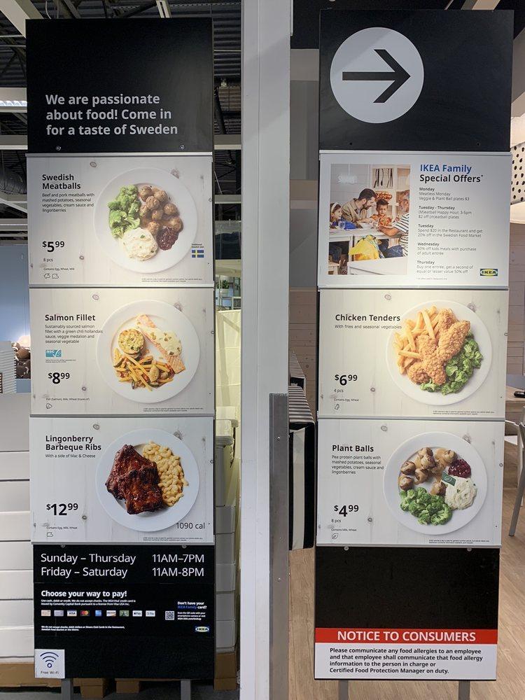 Menu at IKEA Restaurant, Orlando