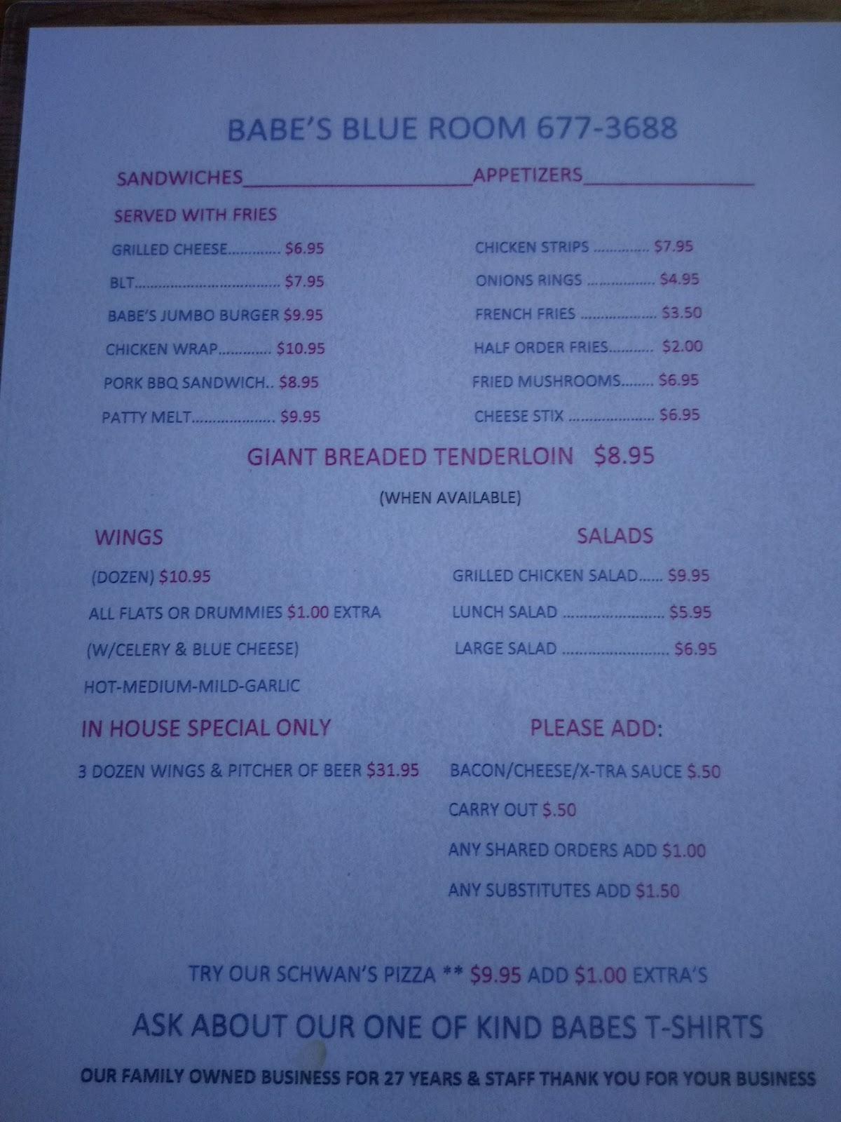 Blue Room Menu at Norma Cuellar blog