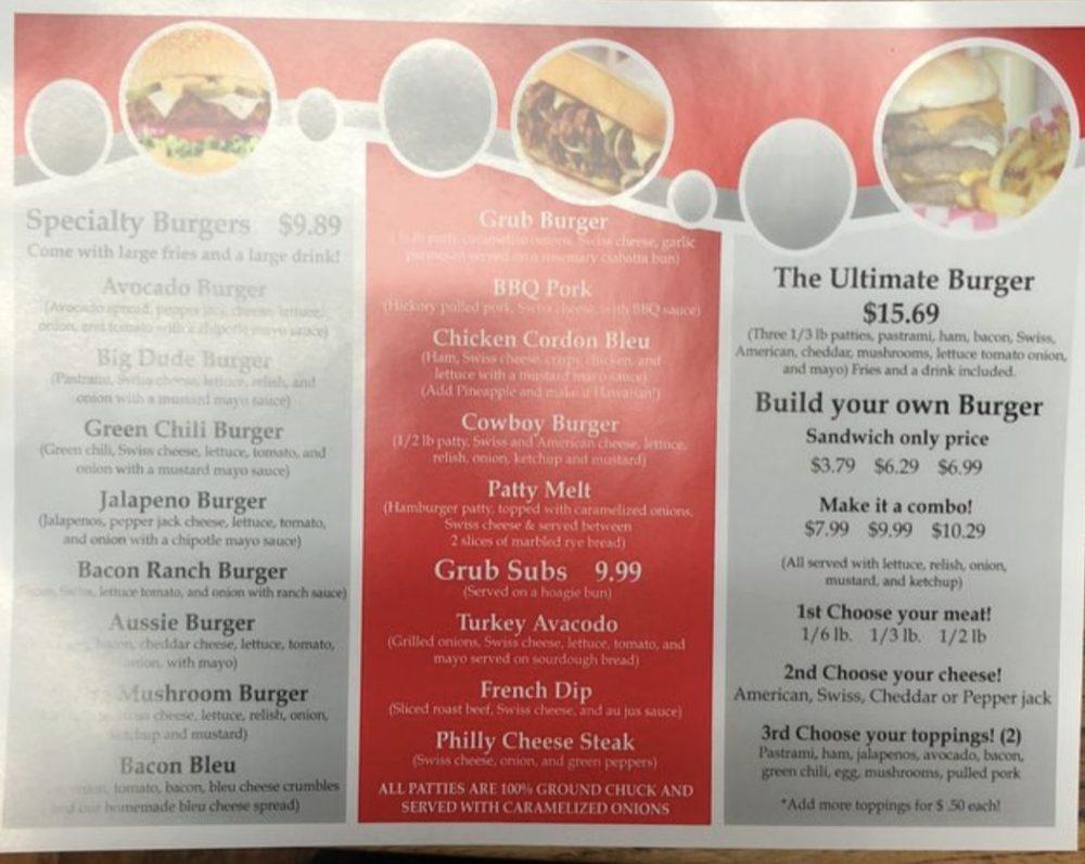 Menu at Country Grub fast food, Naples, S 1500 E