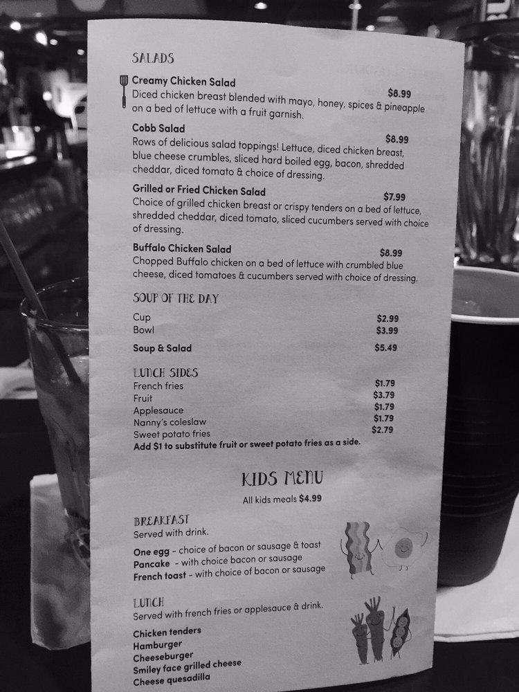 Menu at Delaney's Diner restaurant, Westerville