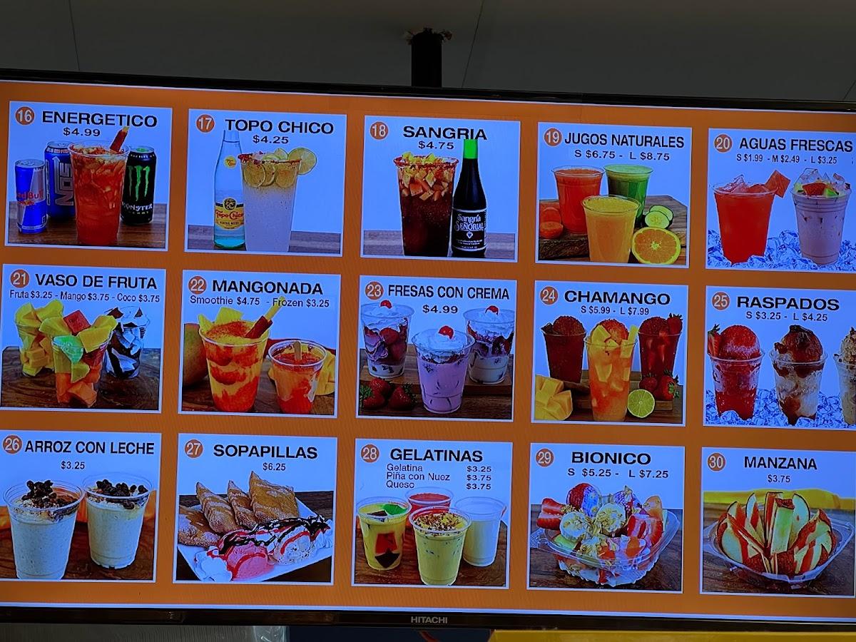Menu at La Super Ice Cream desserts, Plano