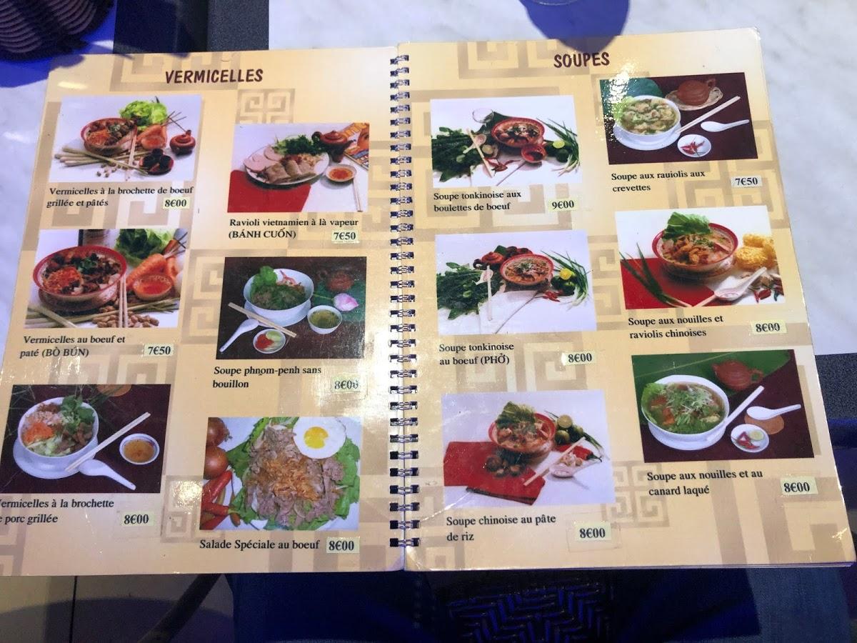 Menu at Saigon Star restaurant, Sevran, Route des Petits Ponts