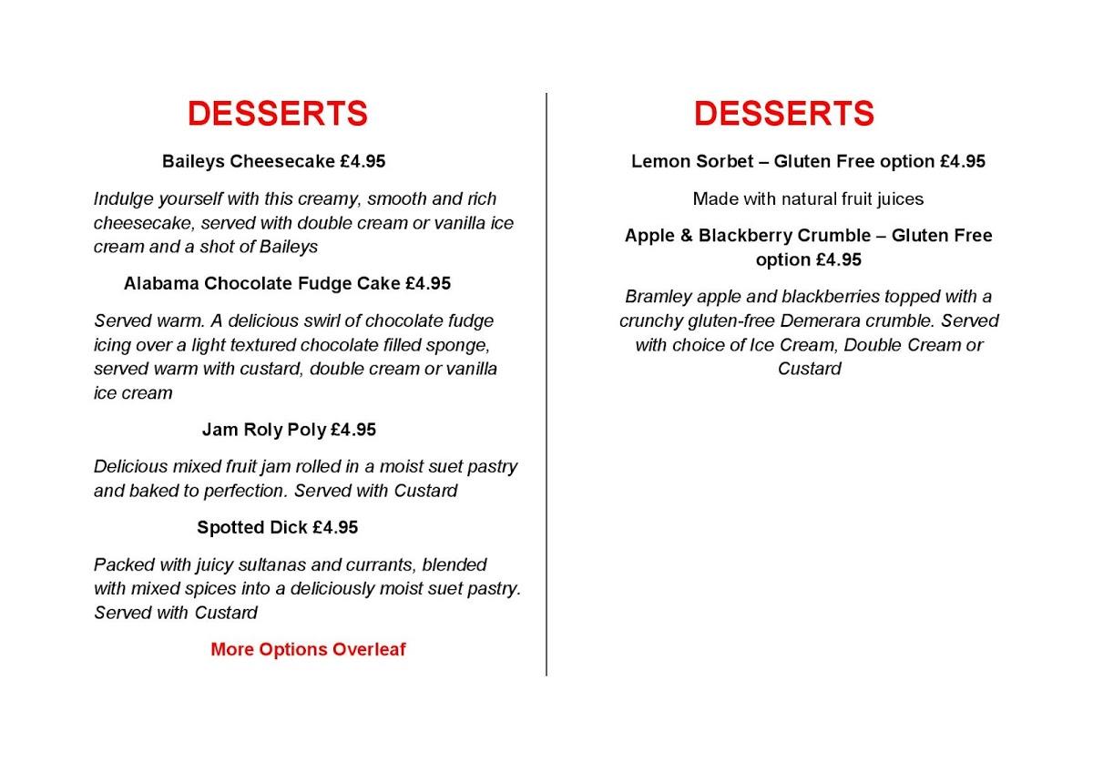Menu at The Jolly Crispin pub & bar, Long Sutton