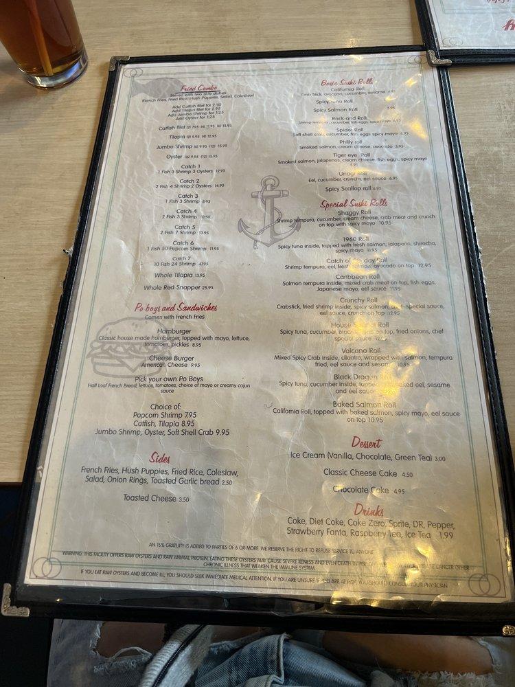 Menu at Catch of the Day restaurant, Houston, Jones Rd #100