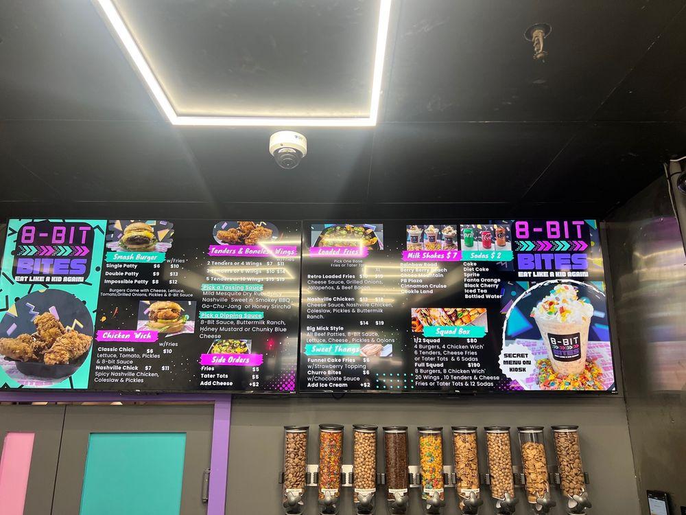 Menu at 8-Bit Bites restaurant, New York City