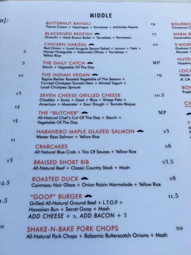 Menu at Dada pub & bar, Delray Beach