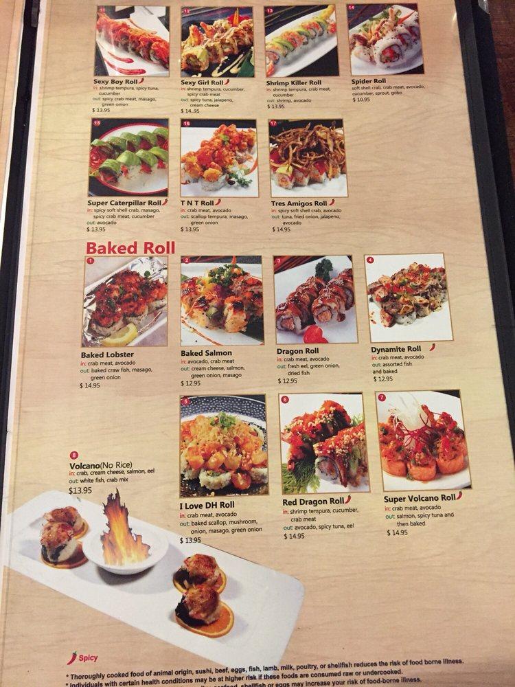 Menu at Sake Sushi & Korean BBQ, Lompoc