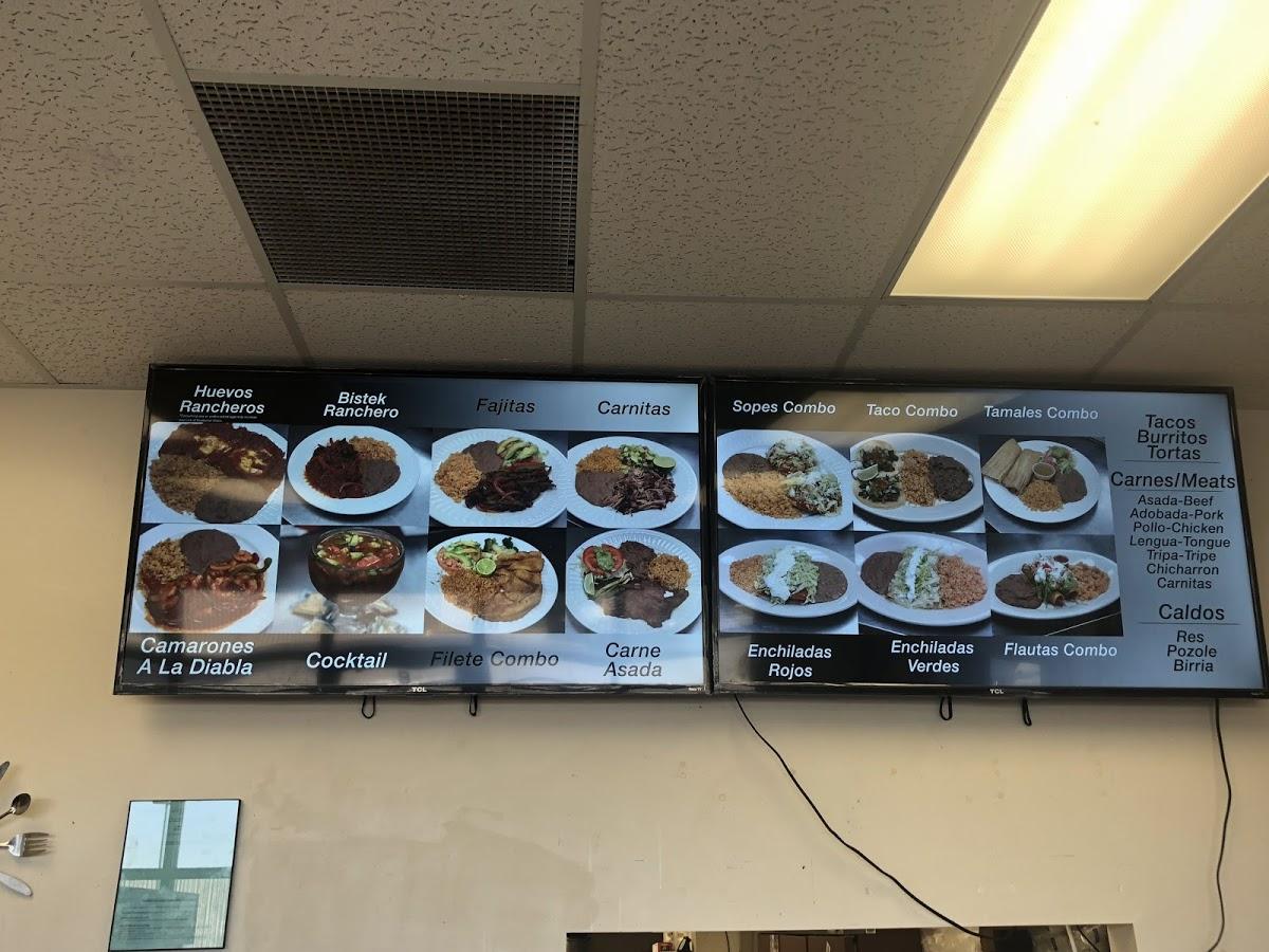 Menu at Deliciosos Tamales restaurant, Quincy