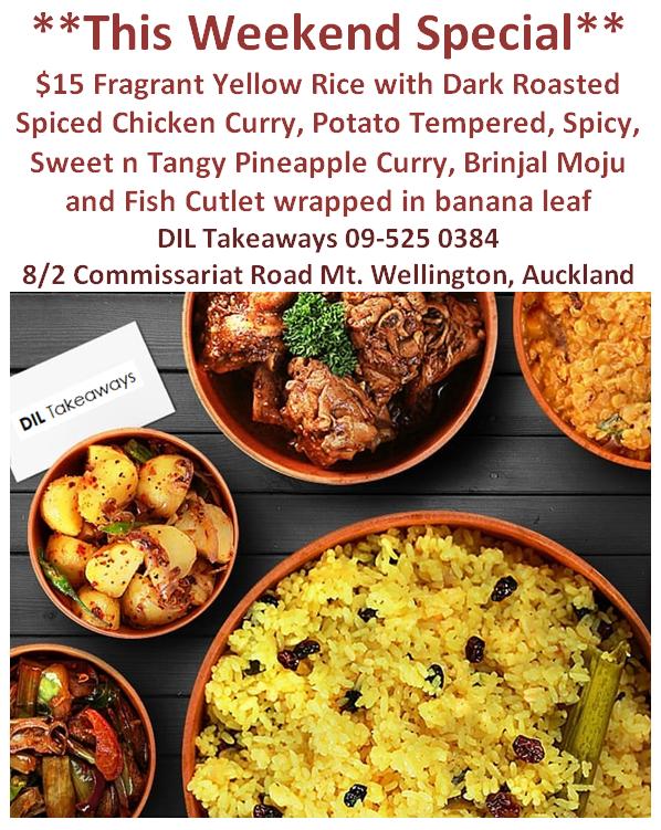 Menu at Dil Takeaways restaurant, Auckland
