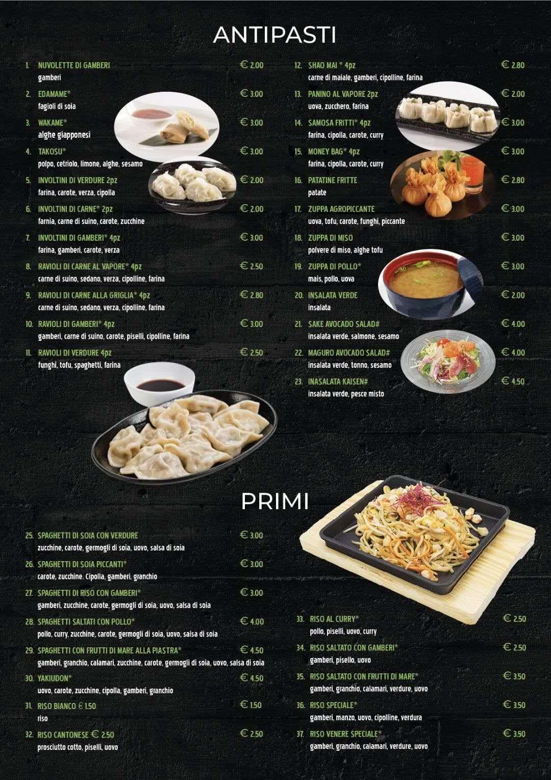 Carta de Ristorante Sushi Rolls Premium Quality, Roma
