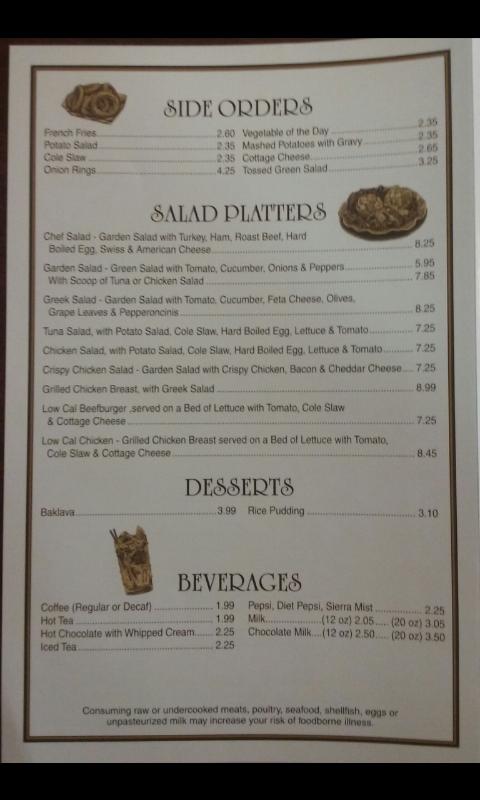 Menu at Toasted Café cafe, Margate
