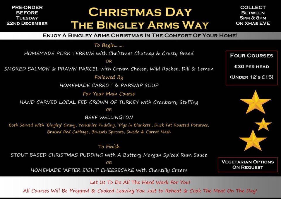 Menu at The Bingley Arms pub & bar, Leeds