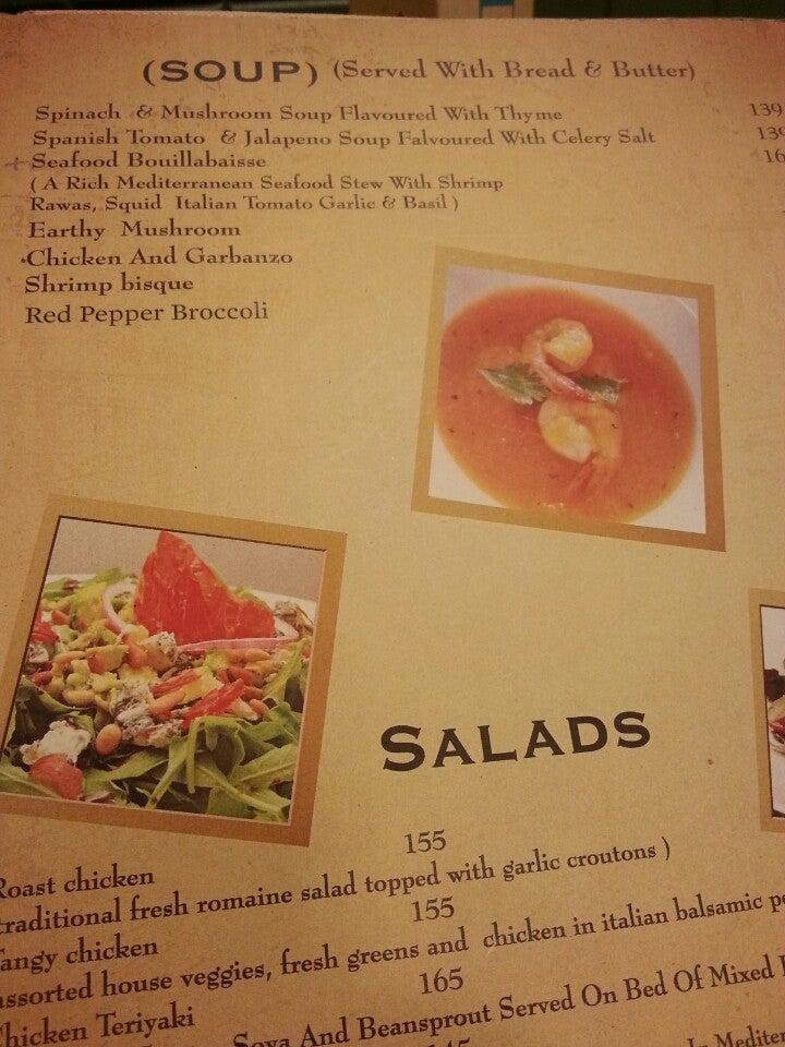 Menu at Cafe Monza, Navi Mumbai, Bhoomi Heights