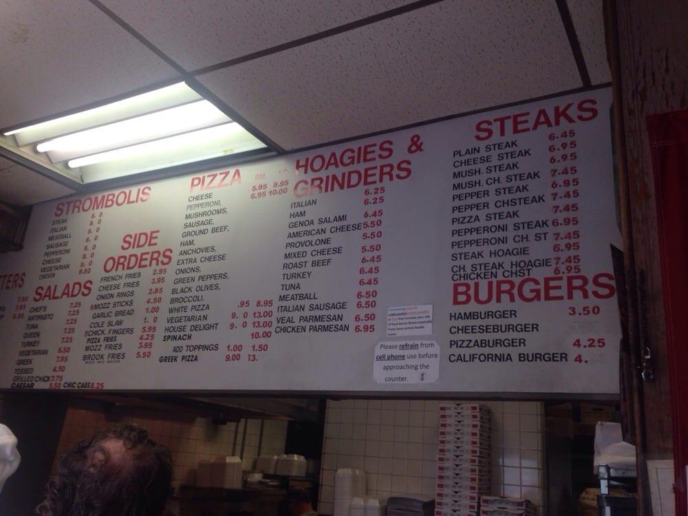 Menu at Overbrook Pizza pizzeria, Philadelphia, N 63rd St