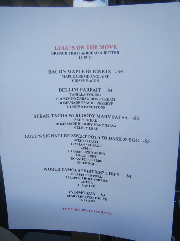 Menu at Street Food Throwdown, Henderson