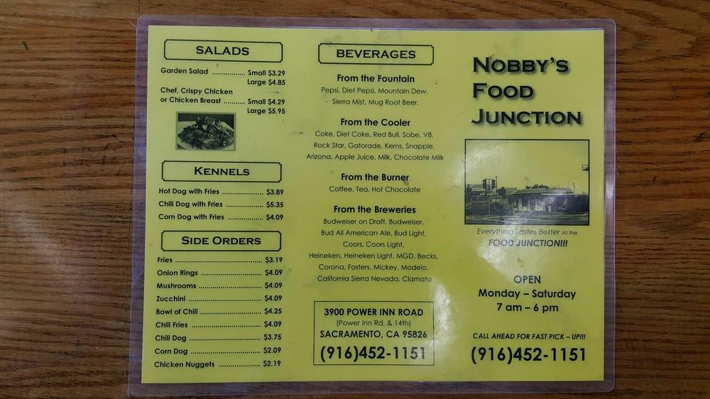 Menu at Food Junction pub & bar, Sacramento, Power Inn Rd