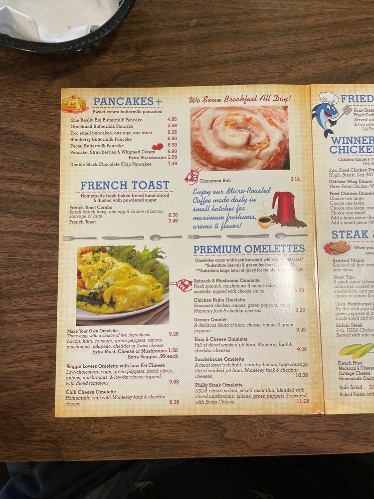 Menu at Granny Shaffer's Restaurant, Joplin, N Rangeline Rd