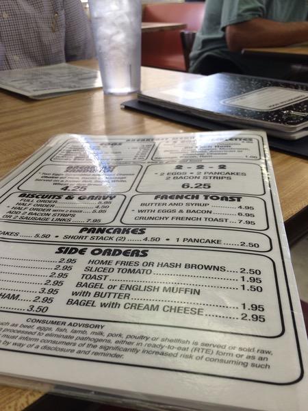 Menu at Happy Pappy, Davie