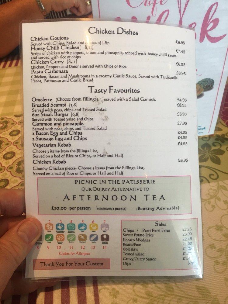 Menu at Whisk cafe, Kilkeel, 49 Newcastle St