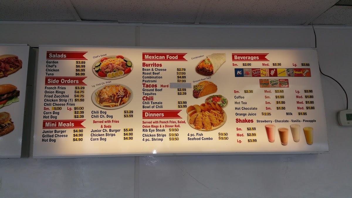 Menu at Imperial Burgers restaurant, La Habra