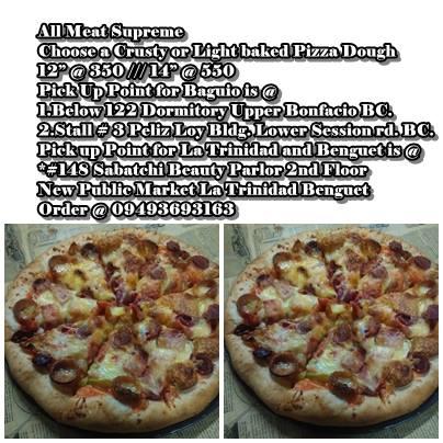 Menu at Behind The Scene "Humarri King" pizzeria, La Trinidad