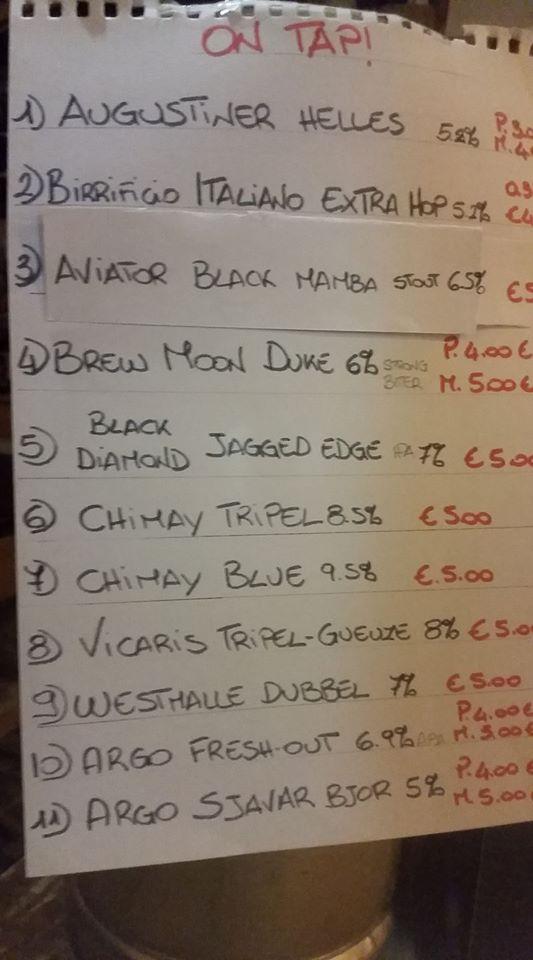 Menu at Birroteca La Tana del Luppolo - Draft & Dreams pub & bar ...
