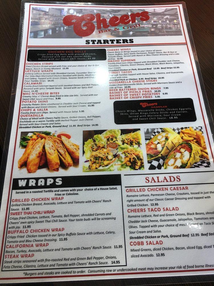 Menu at Cheers Bar & Grill Renton, Renton