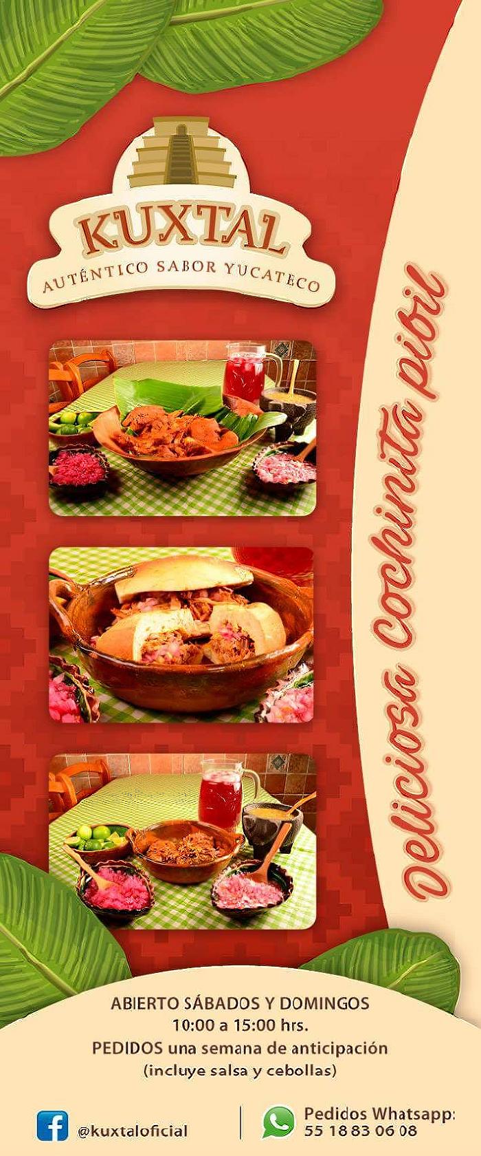 Carta del restaurante KUXTAL auténtico sabor yucateco, San Miguel ...