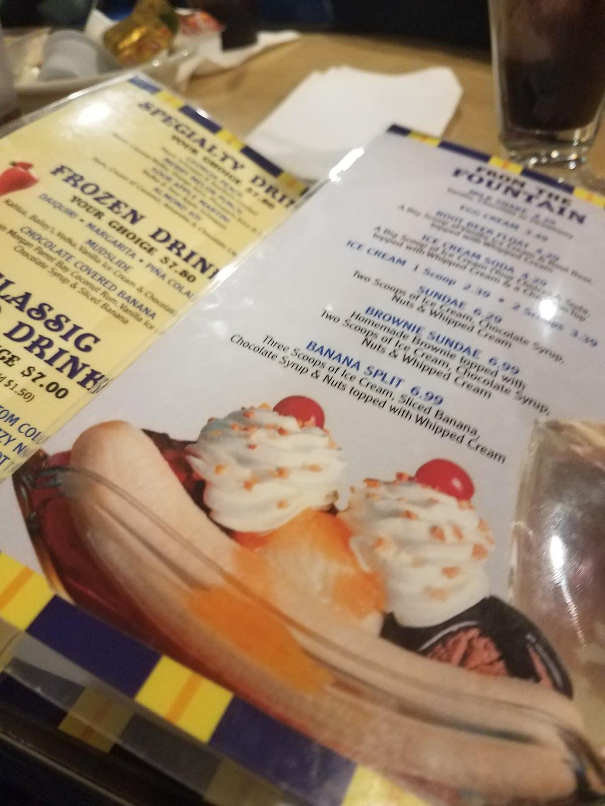 Menu at Capital City Diner restaurant, Albany, Western Ave