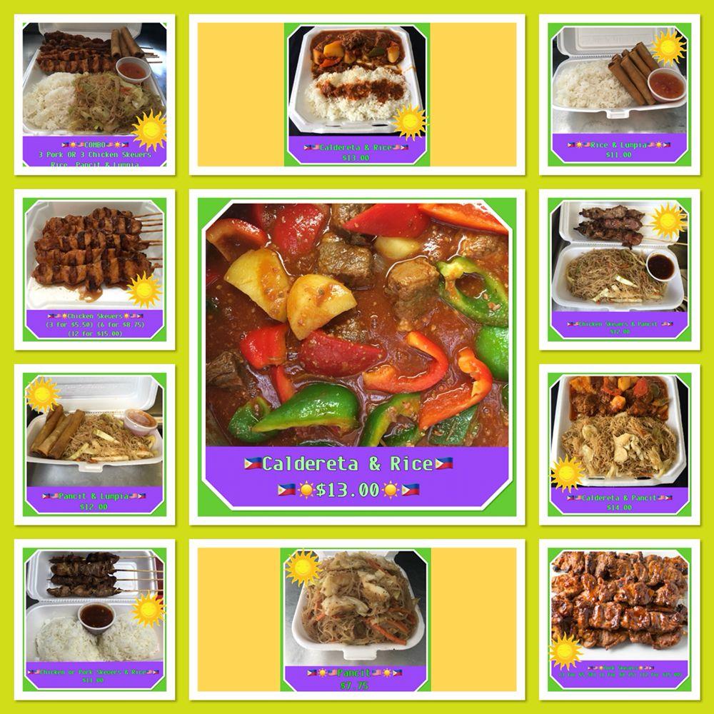 Menu at Golden Sun Filipino Cuisine, Beaufort, 801 Carteret St