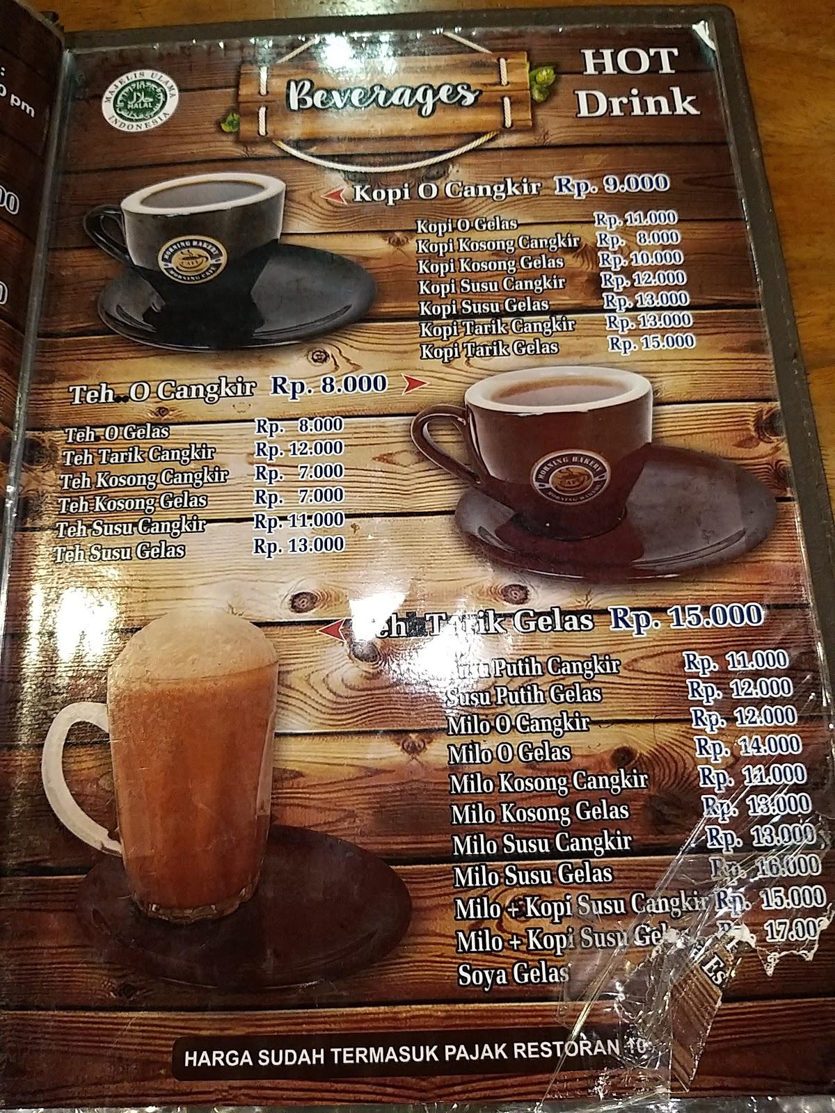 Carta de Morning Bakery Greenland, Batam