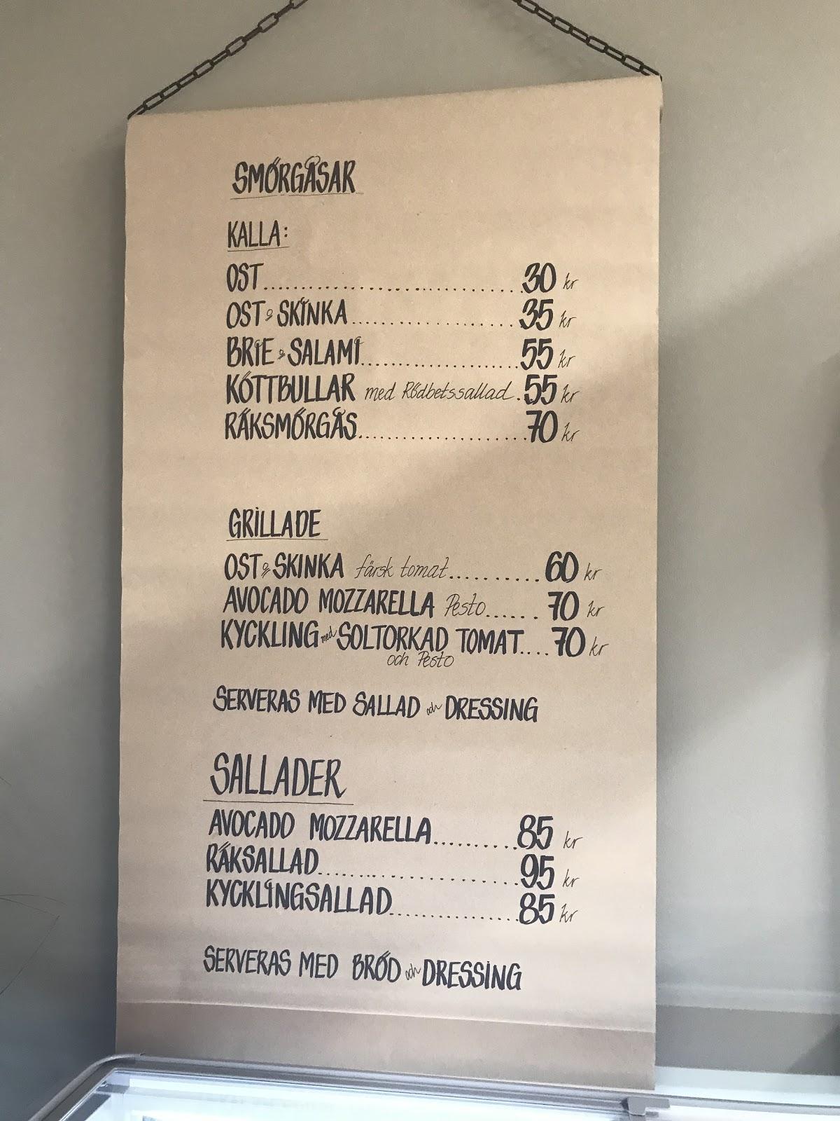 Menu at Emanuels Restaurang restaurant, Uddevalla